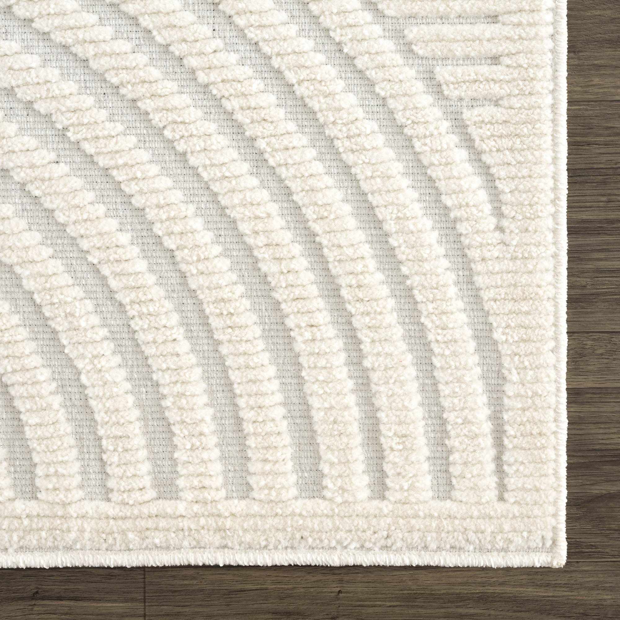 Sample Deron White Washable Area Rug – RunnerBo